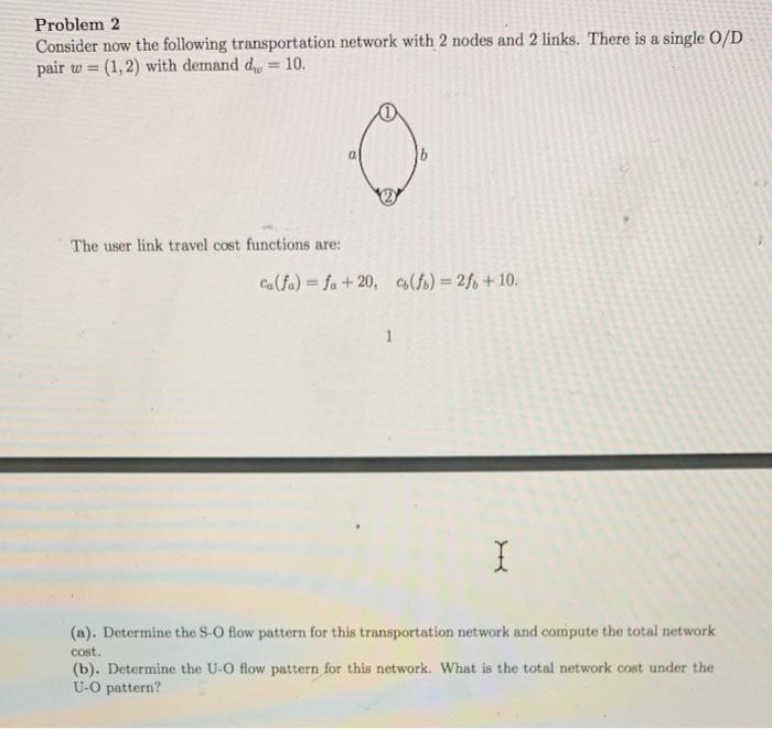 Solved Problem 1 Consider the following transportation | Chegg.com