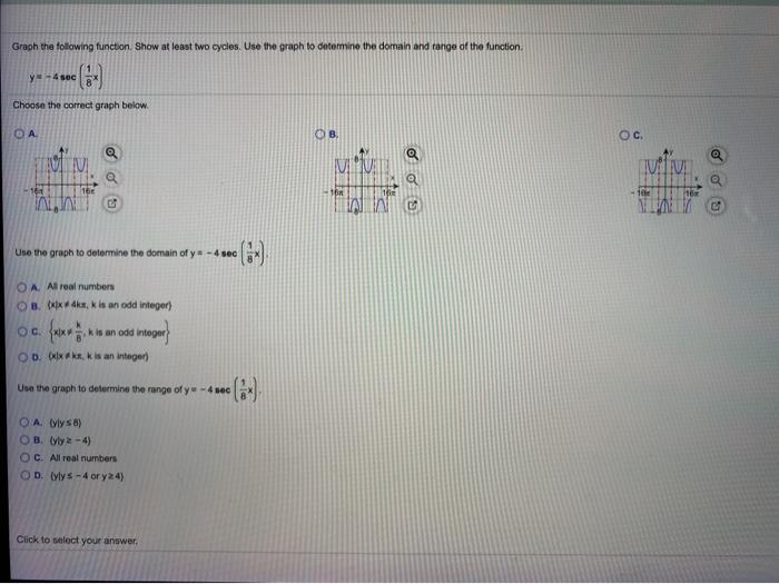 Solved Graph the following function Show at least two | Chegg.com