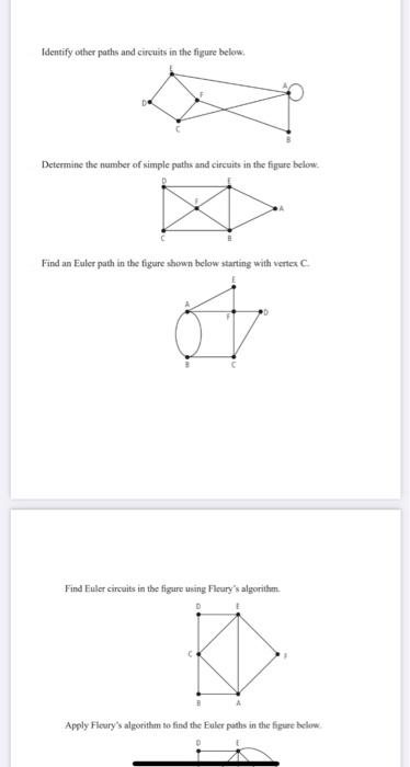Identify other paths and circuits in the figure | Chegg.com