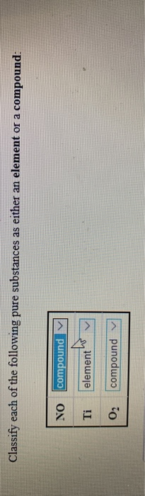 Solved Classify each of the following pure substances as | Chegg.com