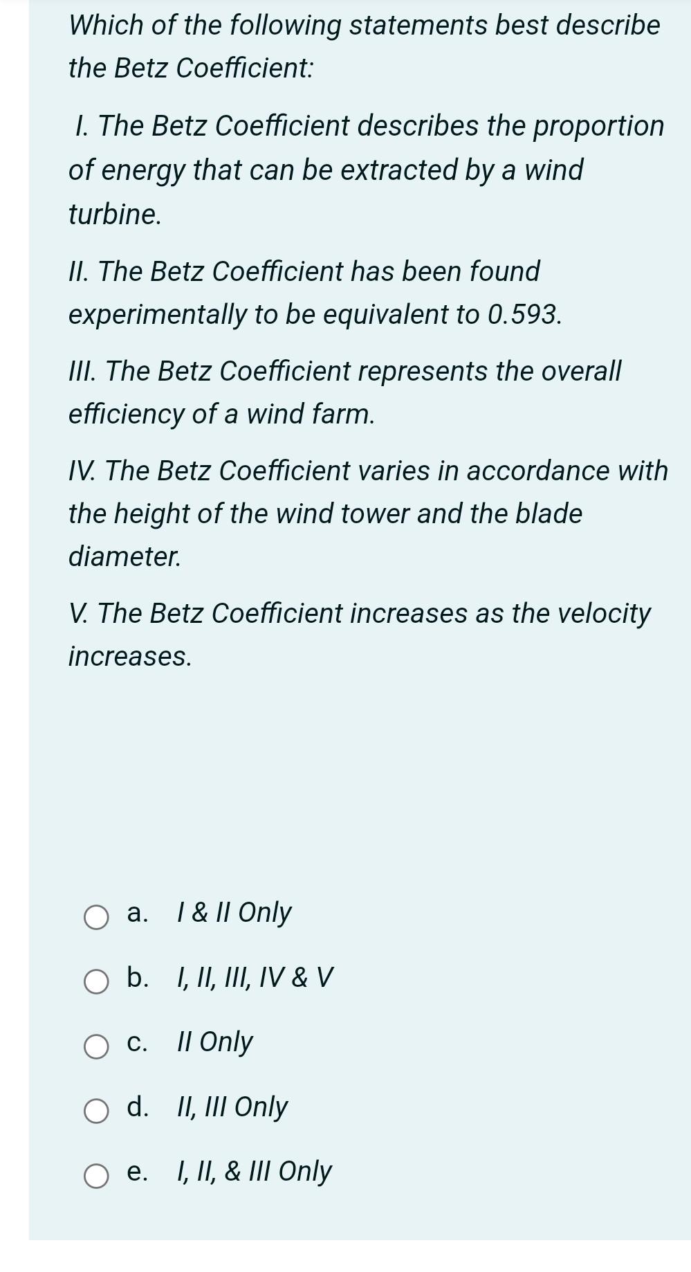 Solved Which of the following statements best describe the | Chegg.com