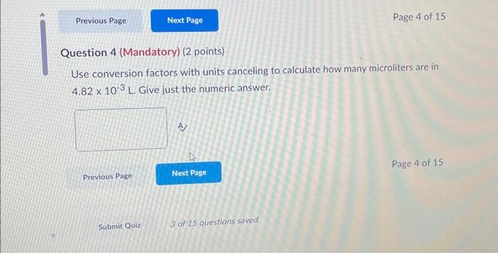 Solved Use conversion factors with units canceling to | Chegg.com