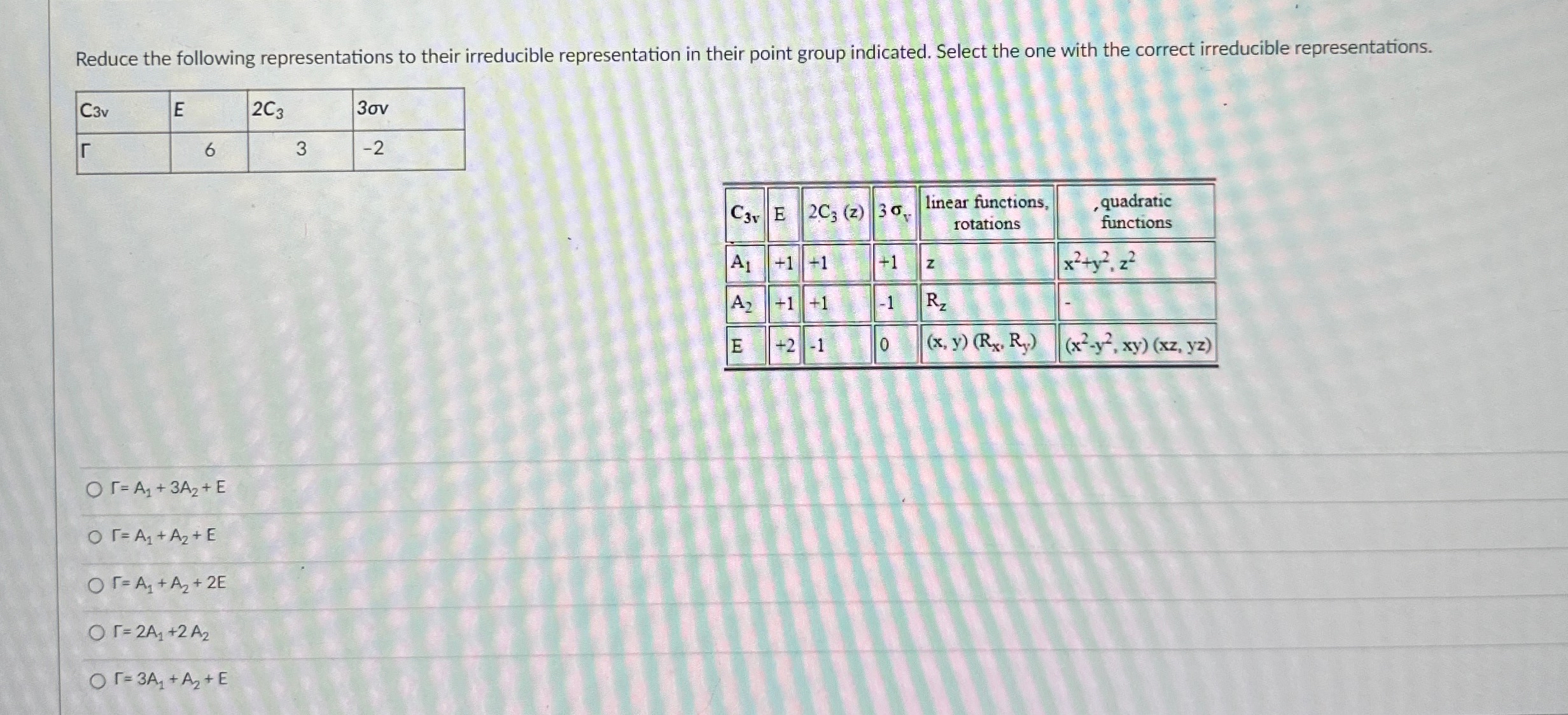 Solved Reduce the following representations to their | Chegg.com
