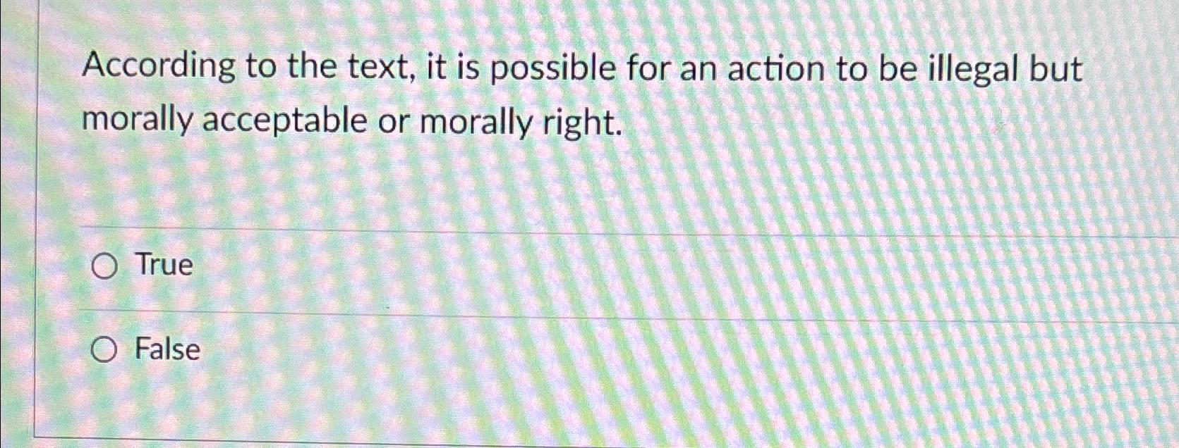 Solved According to the text, it is possible for an action | Chegg.com