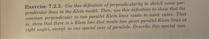 Solved Exercise 7.2.3. Use this definition of | Chegg.com