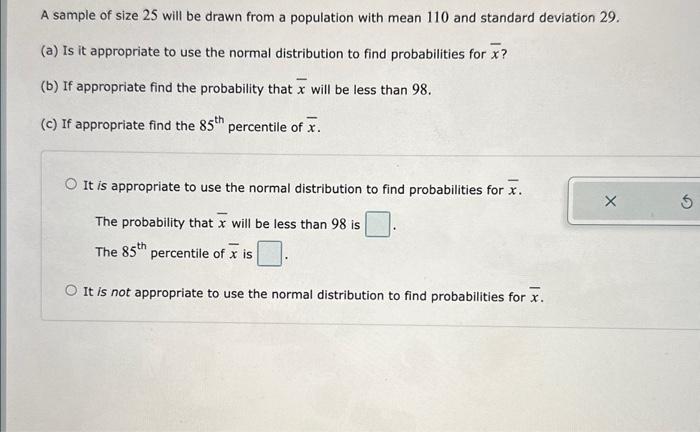 Solved A sample of size 25 will be drawn from a population | Chegg.com