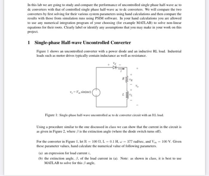Solved Please Complete in Full. Provide Hand Calculations & | Chegg.com