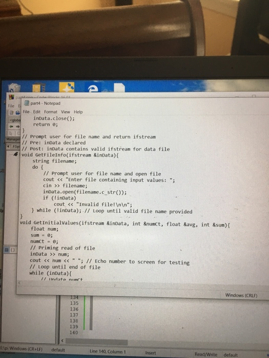 Solved the source code that i have as a txt document is | Chegg.com