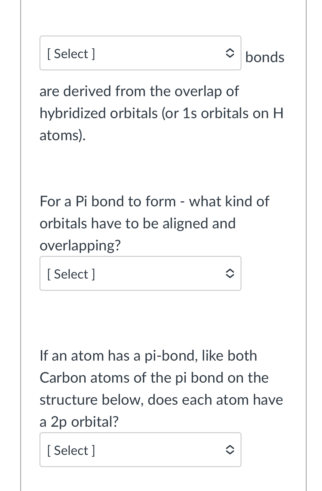 Solved bondsare derived from the overlap of hybridized | Chegg.com