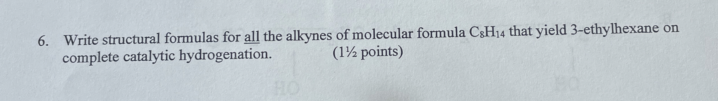 Solved Write structural formulas for all the alkynes of | Chegg.com