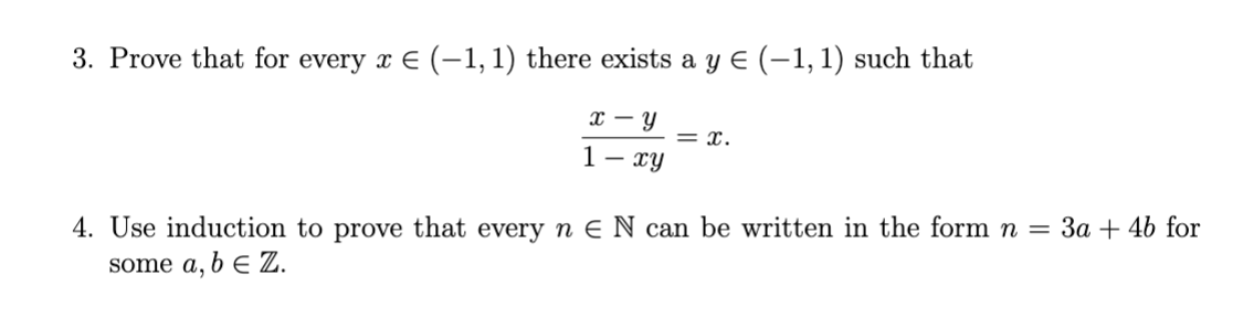 Solved Let a and b ﻿be any two distinct real numbers. Prove | Chegg.com
