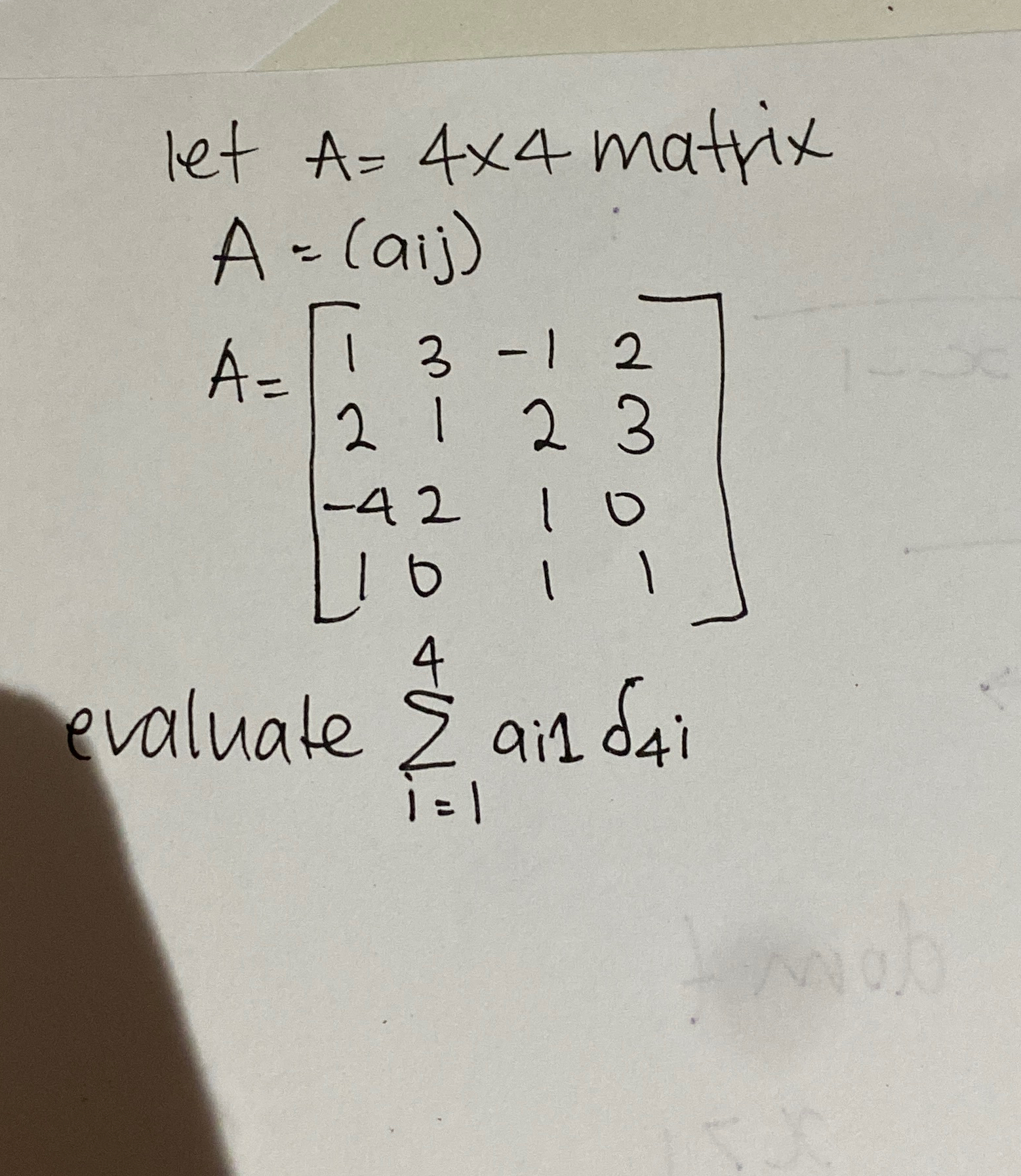 Solved let A=4×4 | Chegg.com