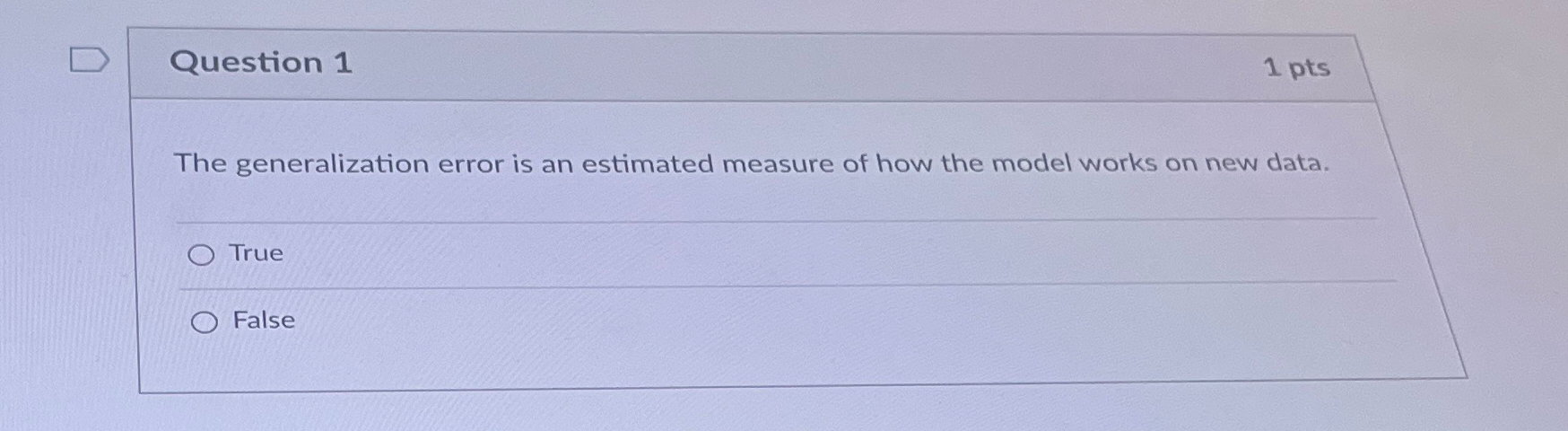 Solved Question 11 ﻿ptsThe generalization error is an | Chegg.com
