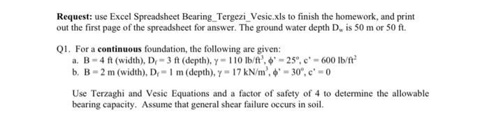Solved Request: use Excel Spreadsheet | Chegg.com