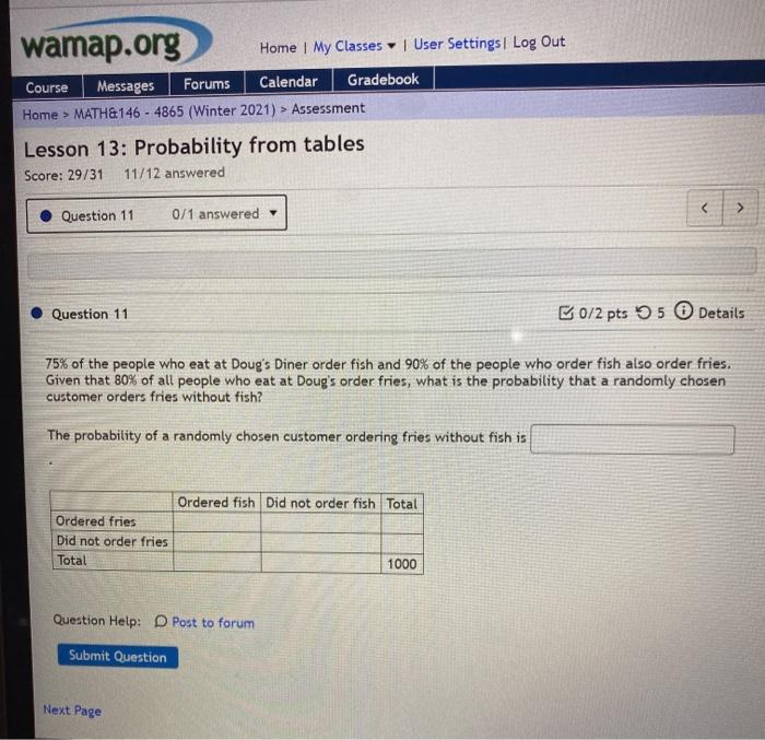 Solved wamap.org Home | My Classes User Settings I Log Out | Chegg.com