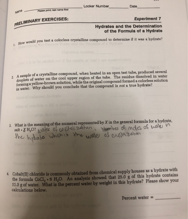 Solved Locker Number _Date Name Please print last name first | Chegg.com