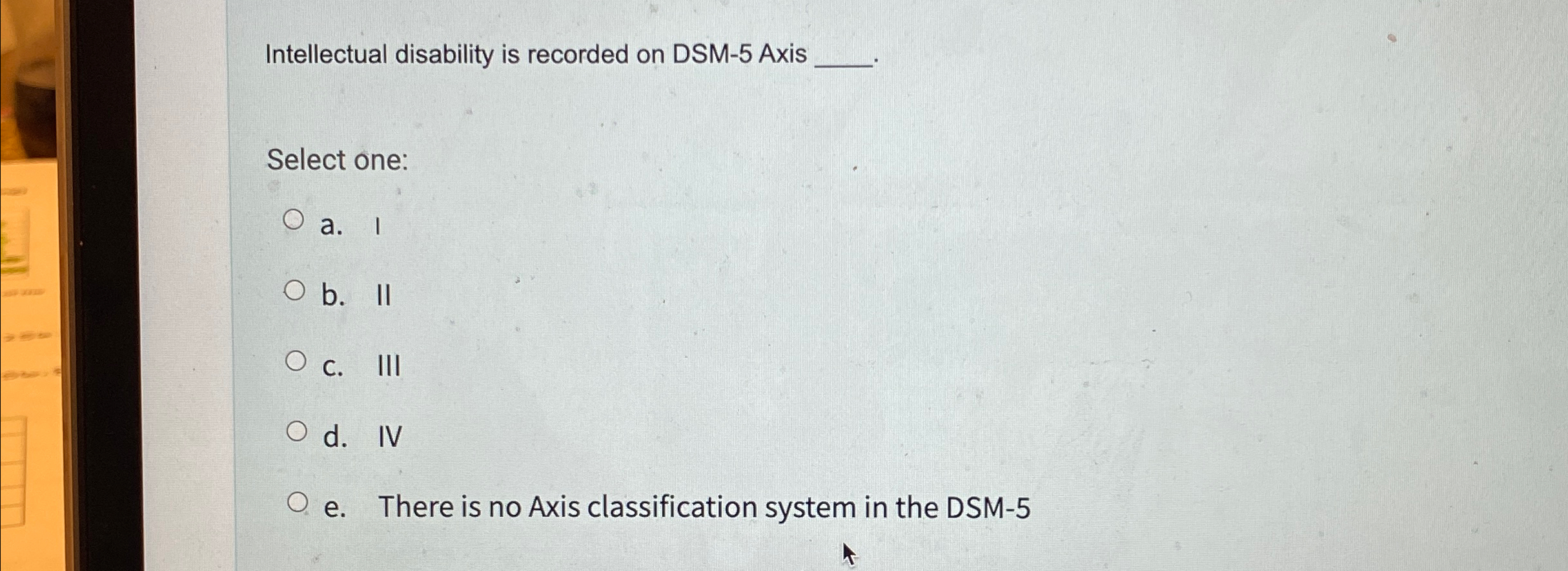 Solved Intellectual disability is recorded on DSM-5 | Chegg.com
