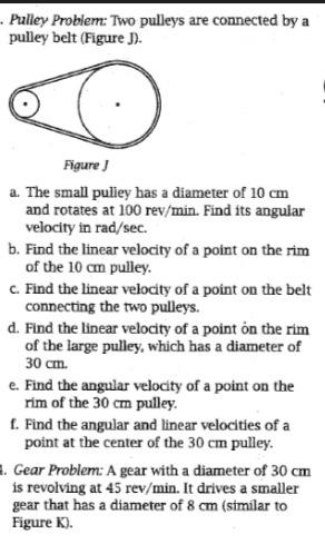 Solved Pulley Problem: Two pulleys are connected by a pulley | Chegg.com