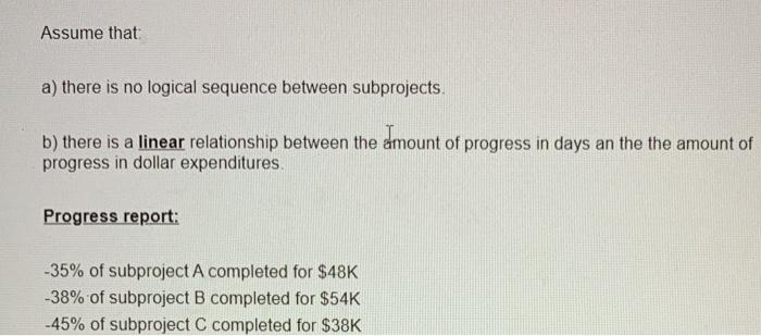 Solved Assume that project P consists of three sub-projects: | Chegg.com