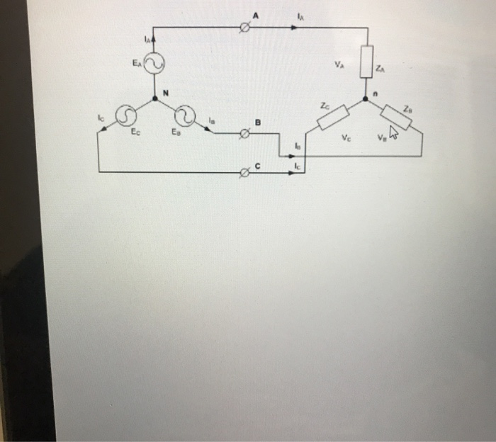 Solved 1000V 3 phase balanced supply is feeding a 3 phase | Chegg.com