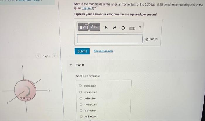 Solved Part A The 28-cm-diameter disk in (Figure 1) can | Chegg.com
