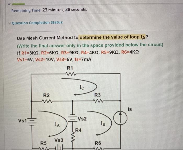 Solved Use Mesh Current method to write loop equations in | Chegg.com