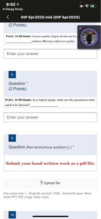 Solved 8:02 Chegg Study
