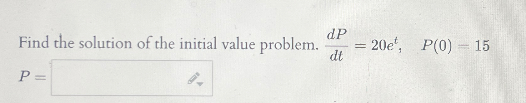 Solved Find the solution of the initial value problem. | Chegg.com