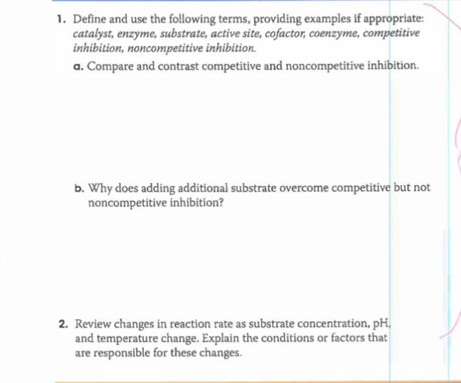 Solved 1. Define and use the following terms, providing | Chegg.com