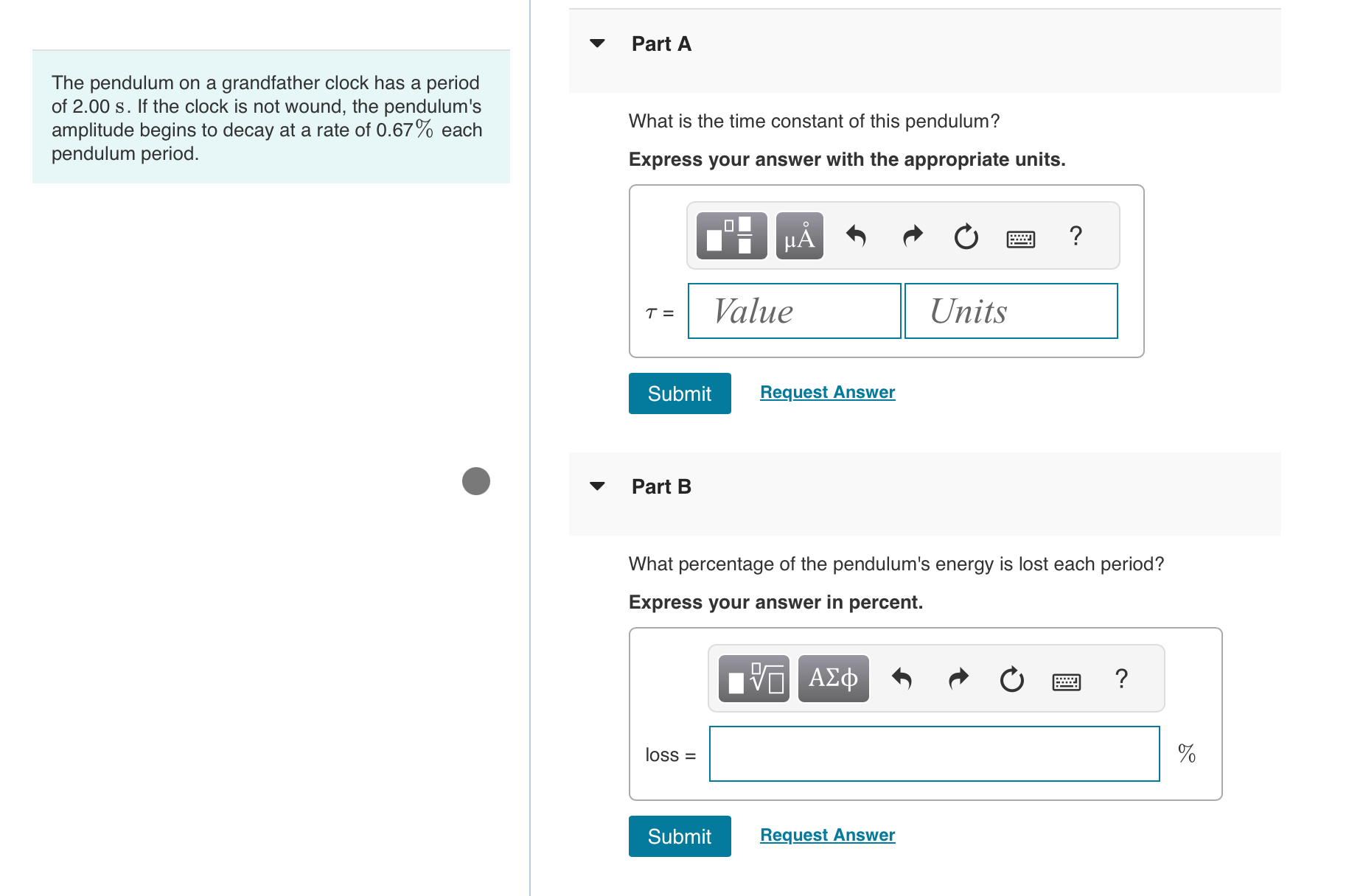 Solved The pendulum on a grandfather clock has a periodof | Chegg.com