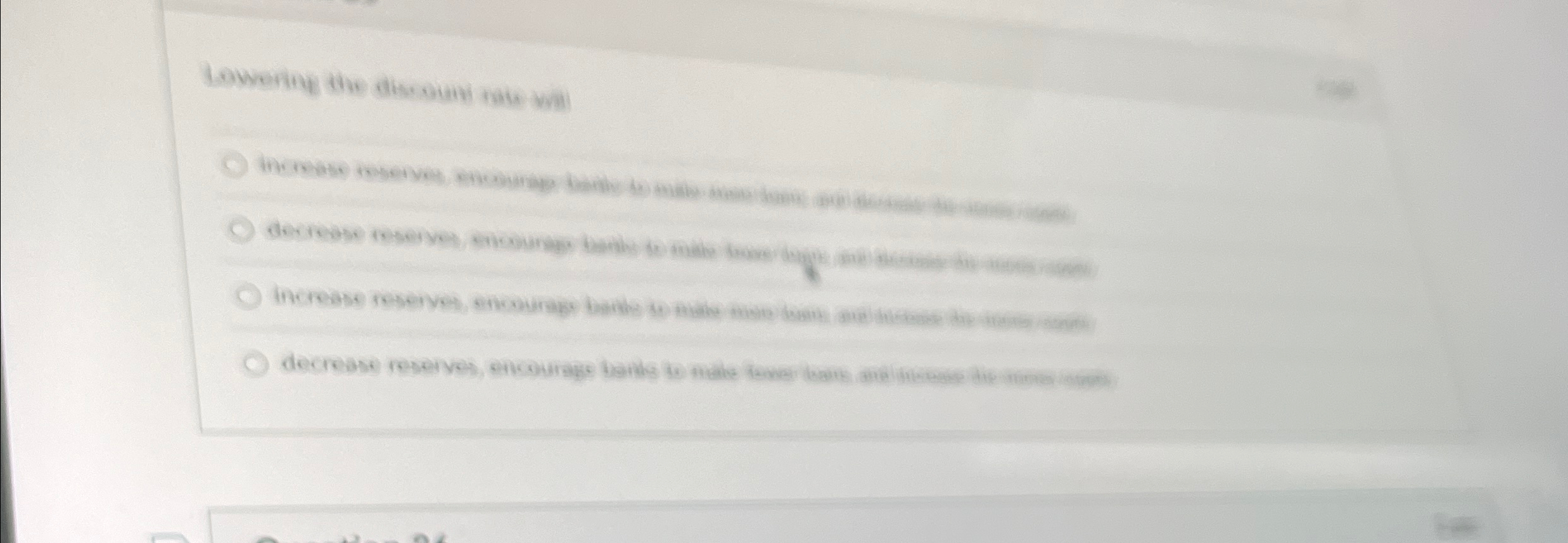 Solved IowerIng the discount rate with increde or decrease | Chegg.com