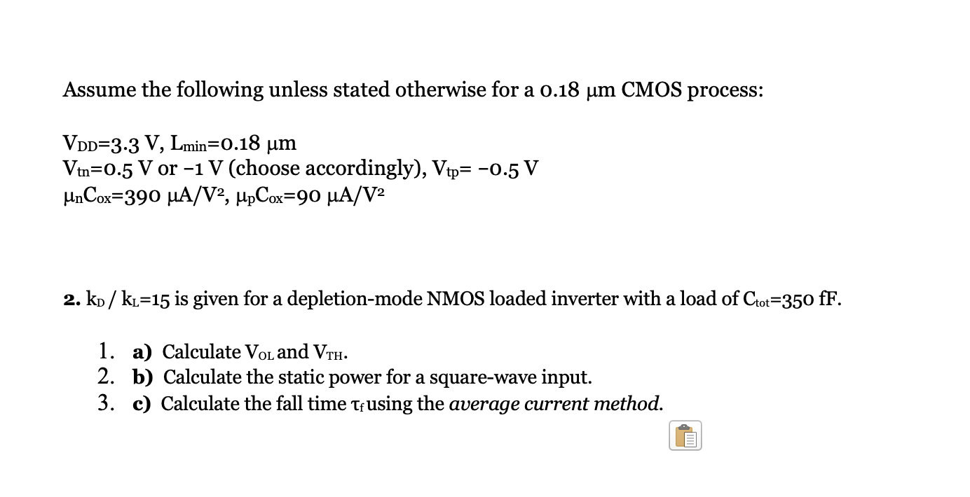 Assume the following unless stated otherwise for a | Chegg.com