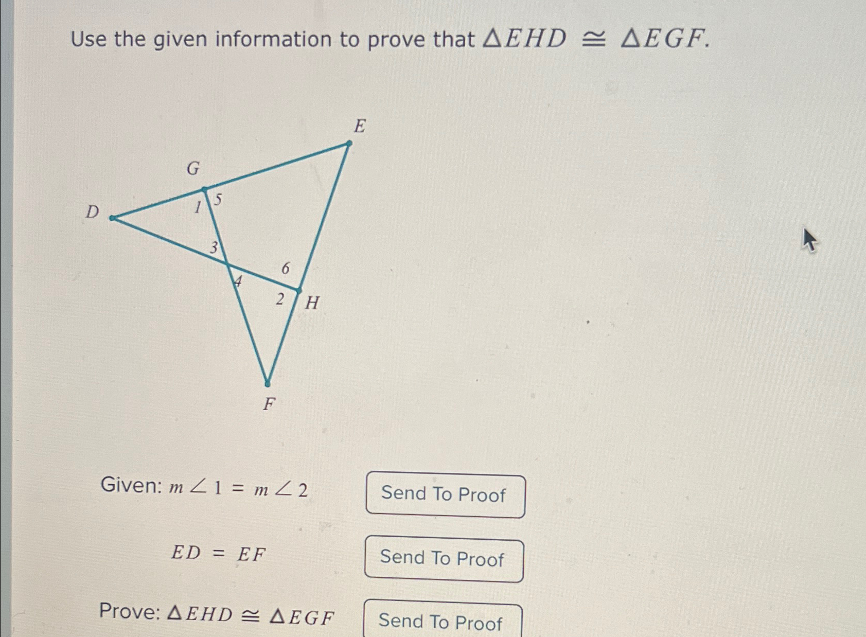 Solved Use the given information to prove that EHD is | Chegg.com