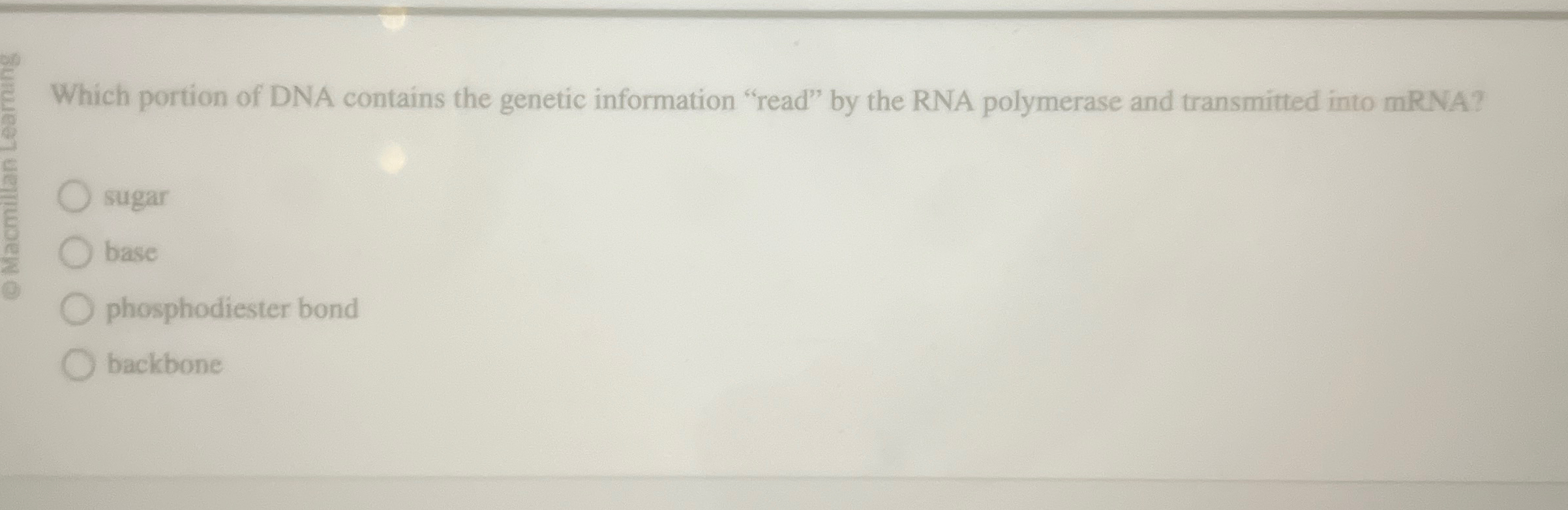 Solved Which portion of DNA contains the genetic information | Chegg.com