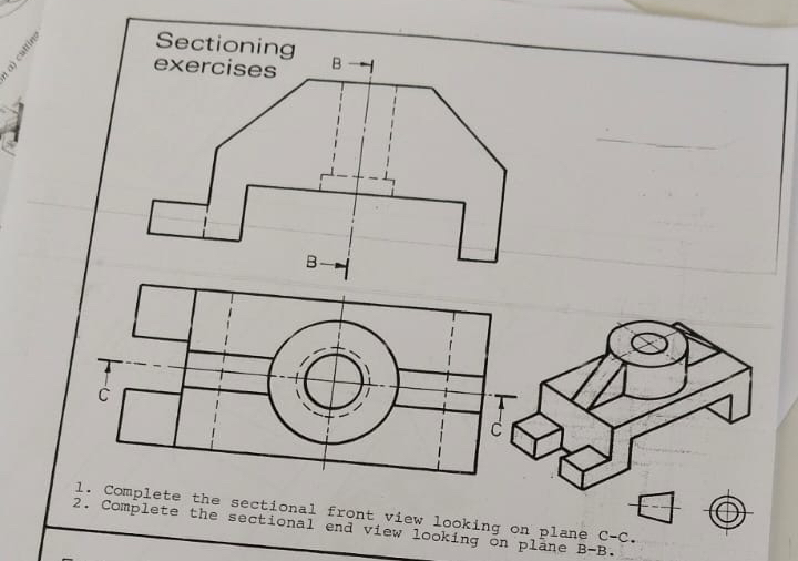 Solved SectioningB -1exercisesComplete the sectional front | Chegg.com