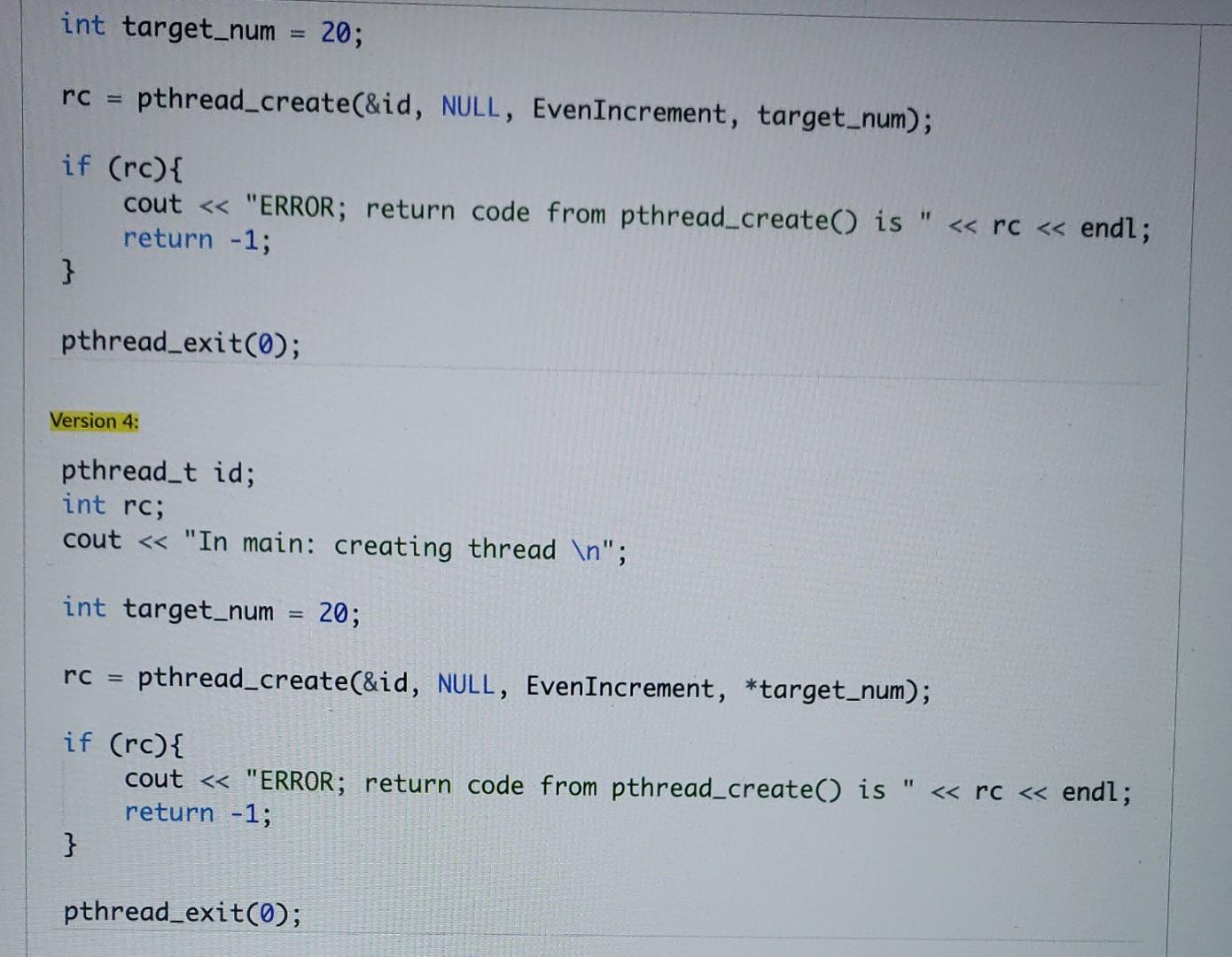 Solved Consider the following code: void *EvenIncrement(void | Chegg.com