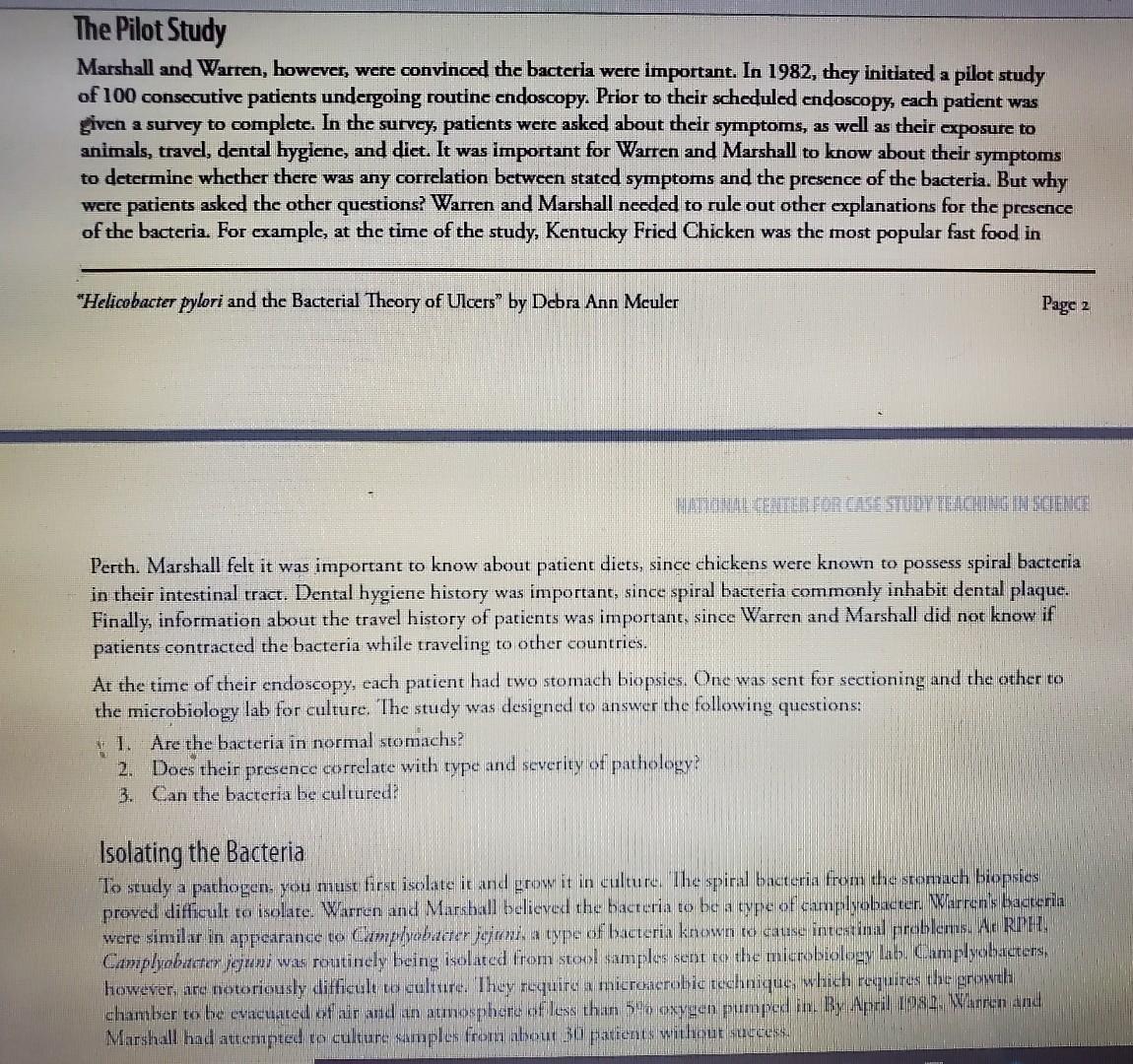 2 Dr. Robin Warren The story begins with Dr. J. Robin | Chegg.com