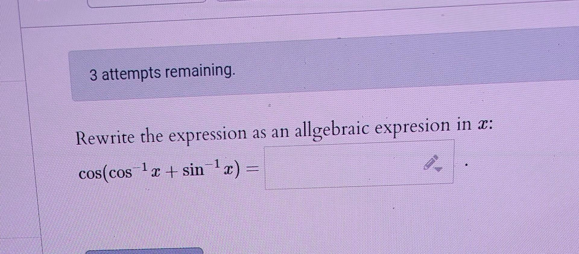 Solved 1 attempt remaining. Use an addition or subtraction | Chegg.com