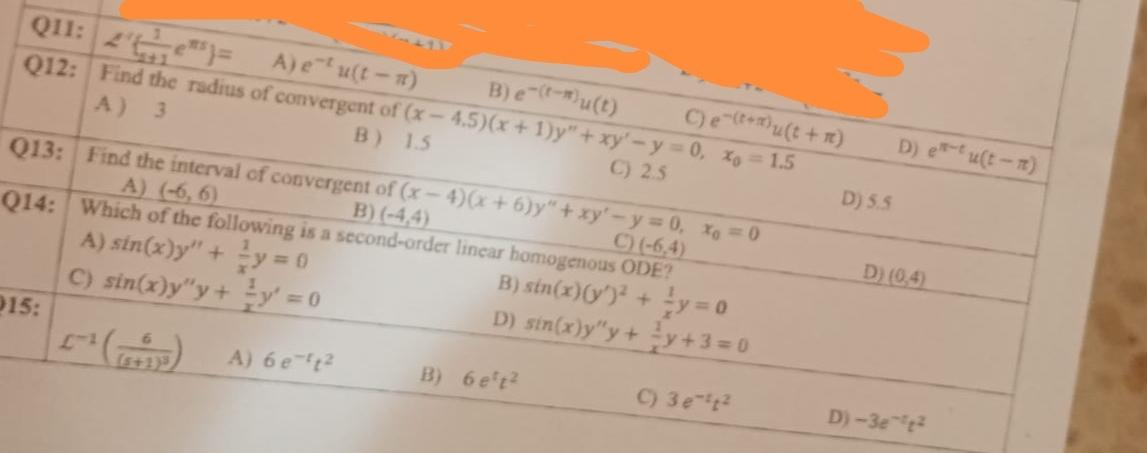 Solved Subject :mathmatic engineering 1solve it quickly | Chegg.com