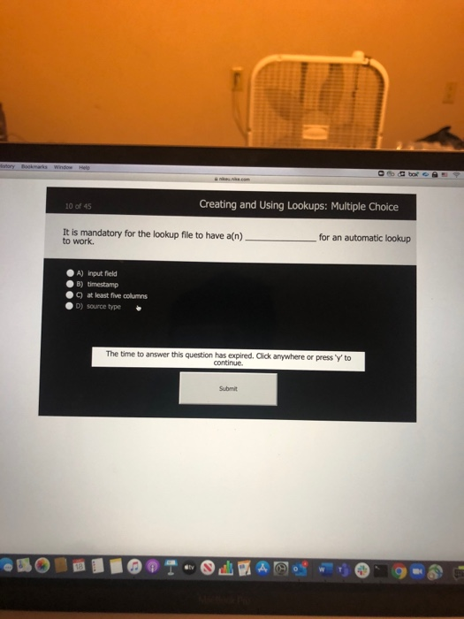 Solved 10 of 45 Creating and using Lookups: Multiple Choice | Chegg.com