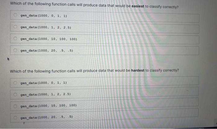 Solved Which of the following function calls will produce | Chegg.com