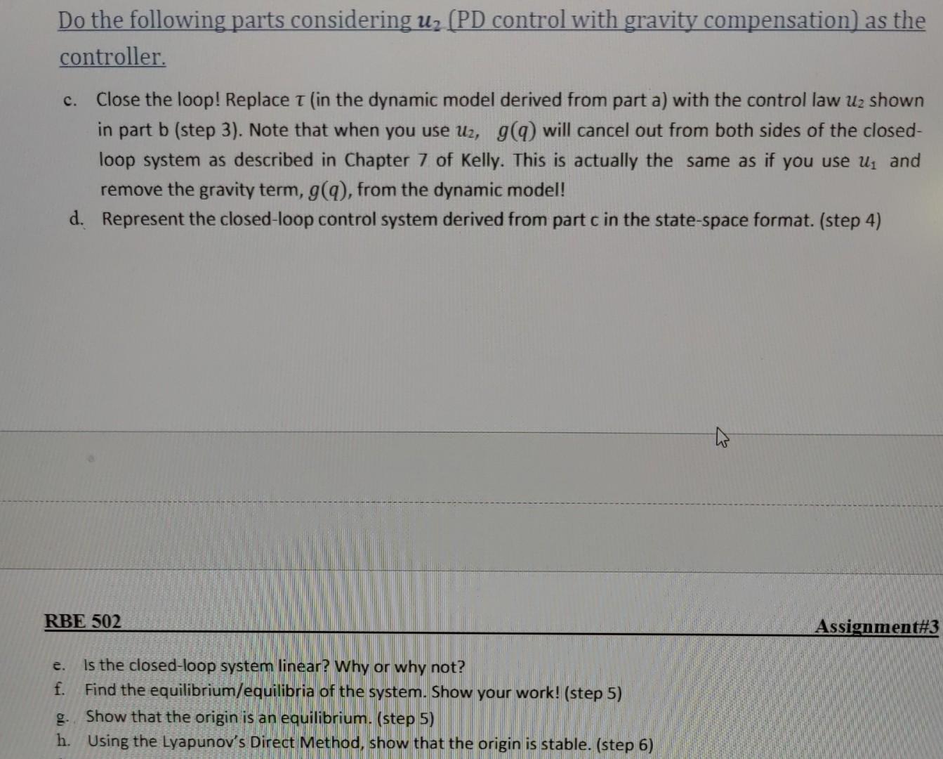 Solved PD Control: Consider the three-DOF arm in the figure | Chegg.com