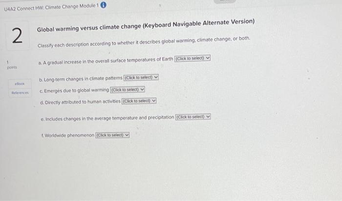 Solved Global warming versus climate change (Keyboard | Chegg.com