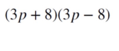 Solved (8p3 – 3)2 (3p+8)(3p – 8) | Chegg.com