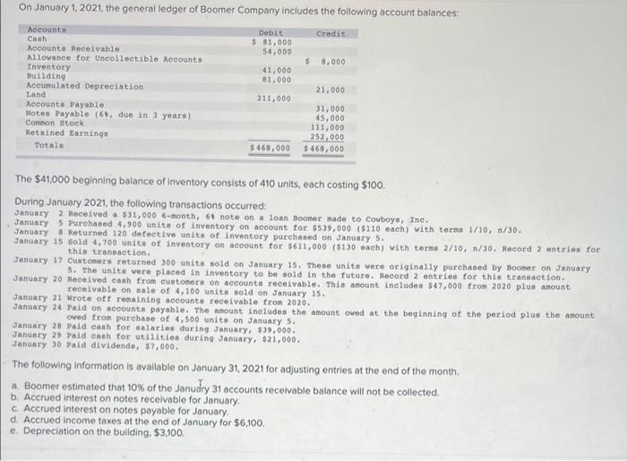 Solved journal entries, income statement, and balance sheet | Chegg.com