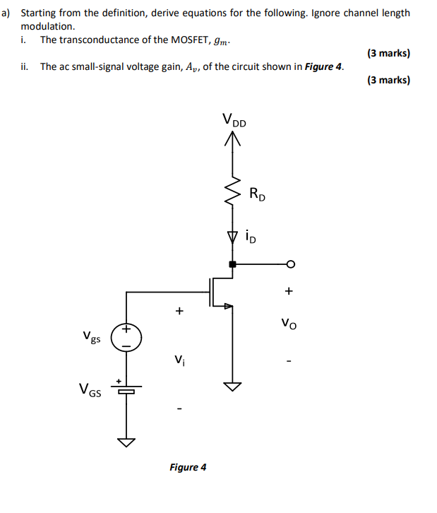Solved a) ﻿Starting from the definition, derive equations | Chegg.com