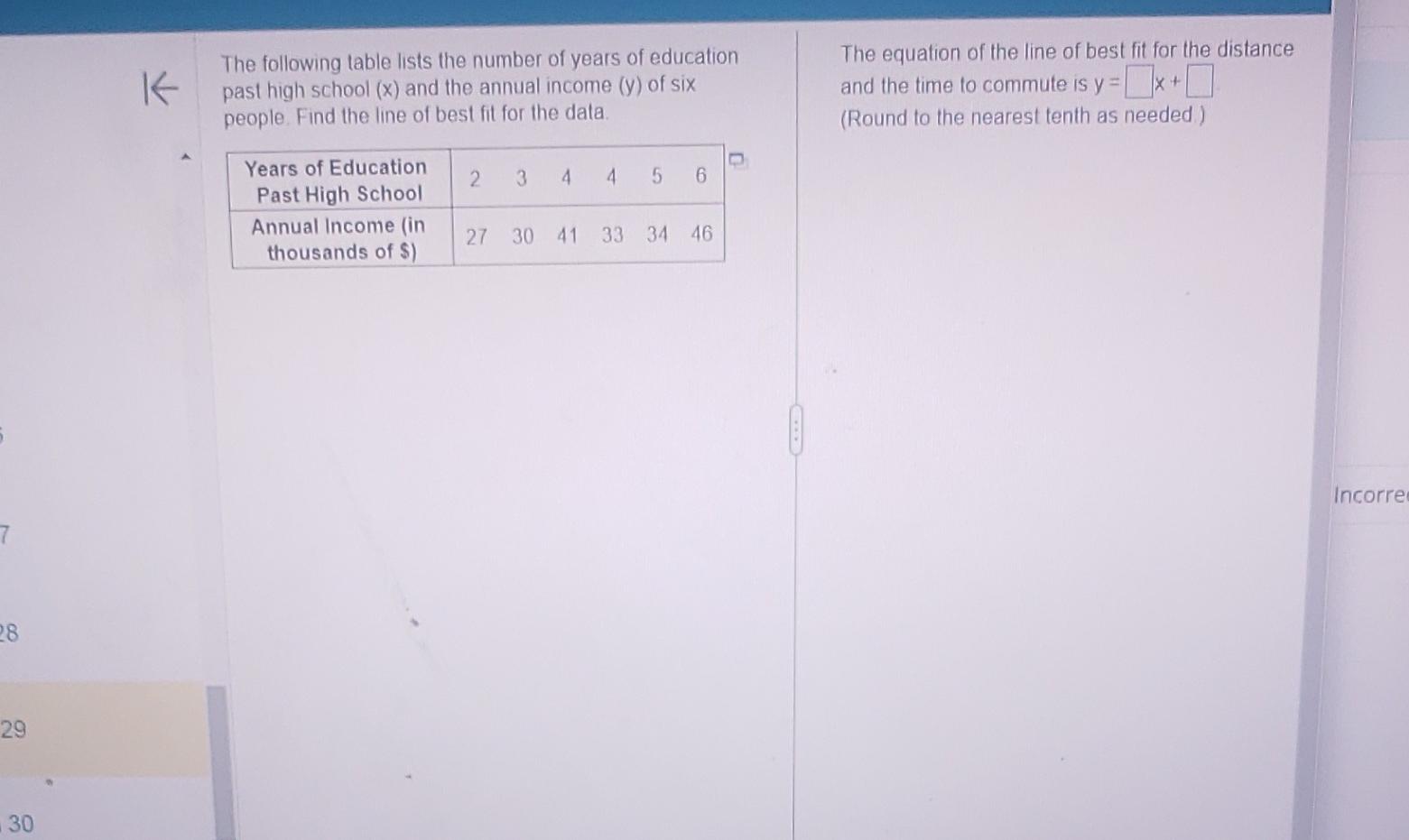 Solved \begin{tabular}{l|l} The following table lists the | Chegg.com