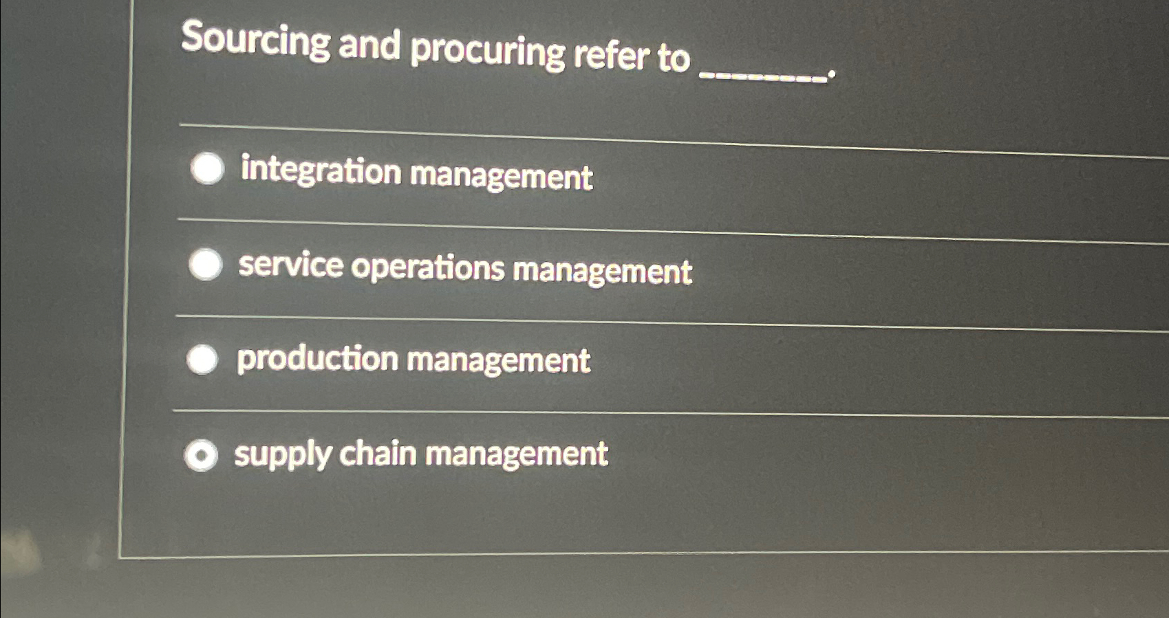 Solved Sourcing and procuring refer to q,q,integration | Chegg.com