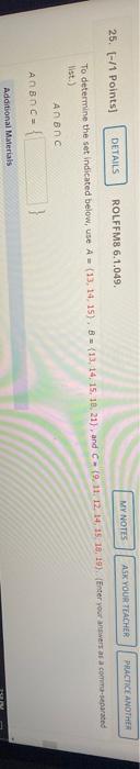 Solved My Notes Ask Your Teacher Practice Another 25 1
