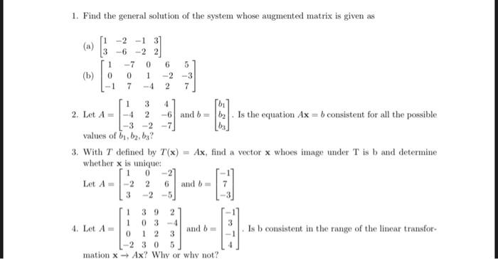 Solved 1. Find the general solution of the system whose | Chegg.com